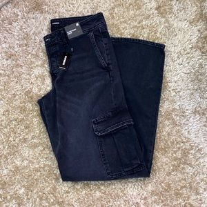 Express | Jeans | Nwt Brand New Black Express Womens Relaxed Straight ...